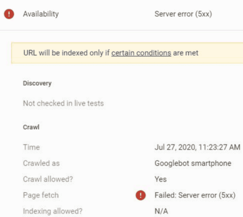 Why Google Search Console Reports 5XX Server Errors