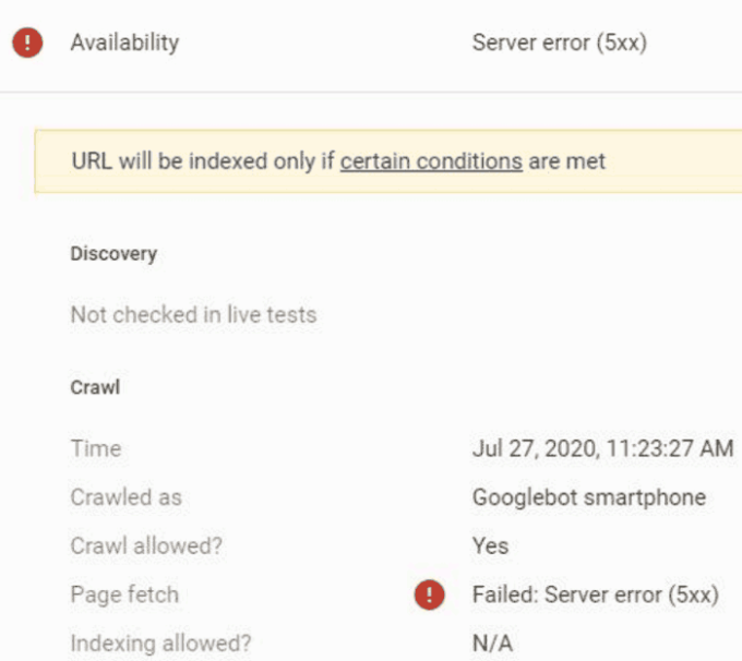 Why Google Search Console Reports 5XX Server Errors