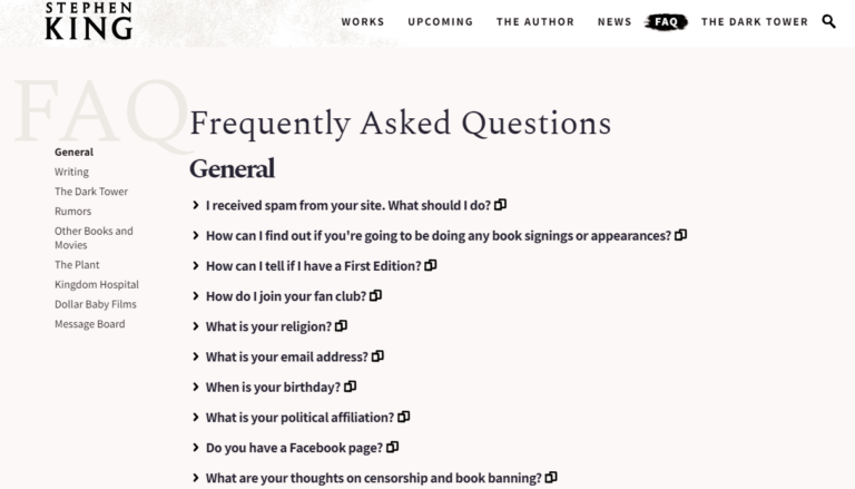 25 Best Examples Of Effective FAQ Pages