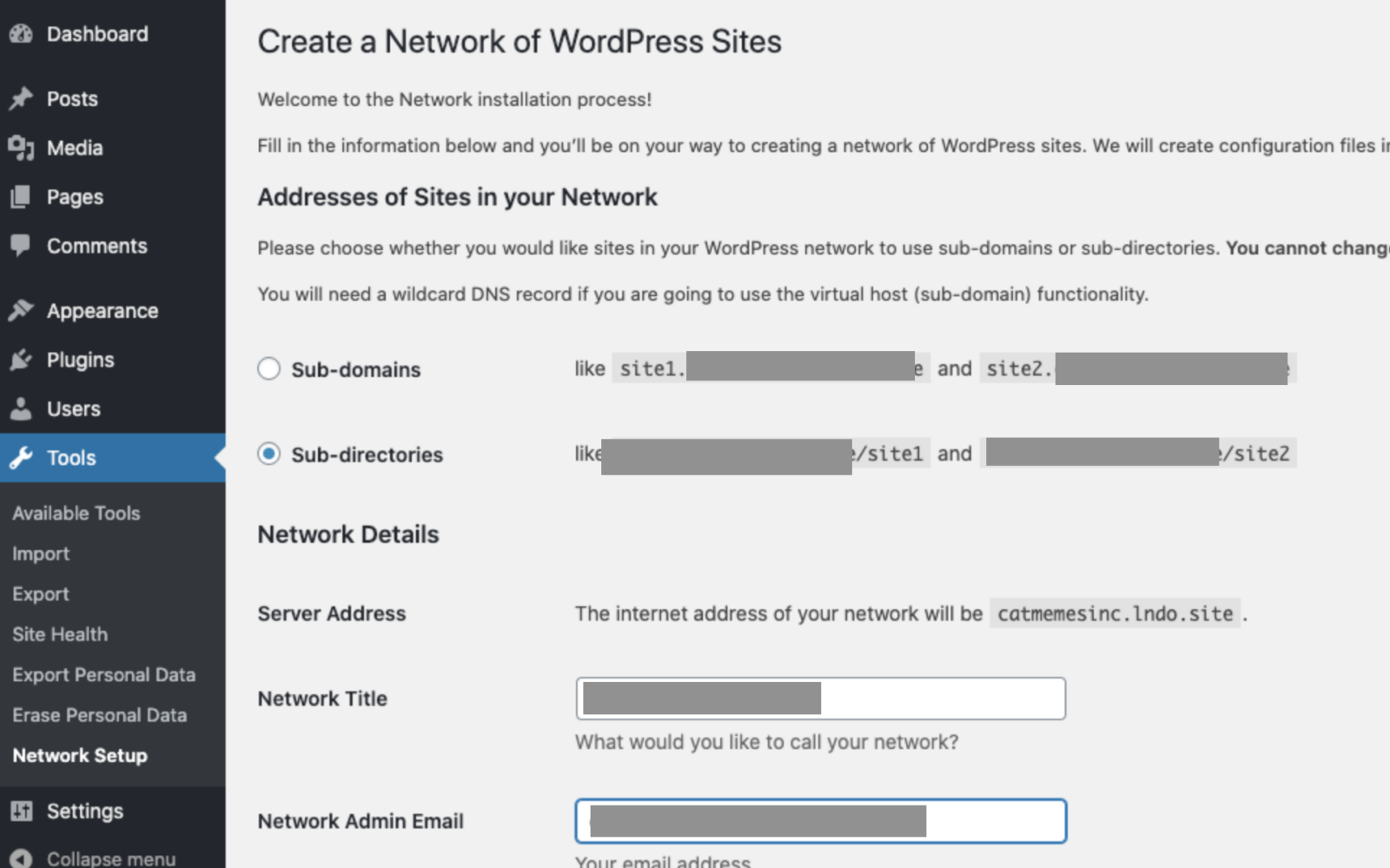 How Use Wordpress Multisite To Create A Website Subdirectory